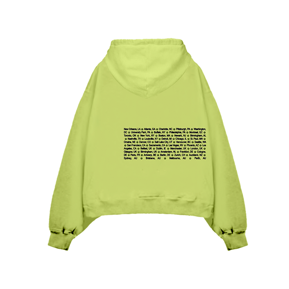Happier Than Ever Lime Tour Hoodie - Official Billie Eilish Online Store